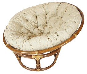 Ratanový PAPASAN tmavý - průměr 100 cm