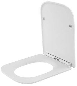 Gamma Venice, toaletní WC sedátko 435x362mm z duroplastu s pomalým zavíráním, bílá, GMA-VENICE