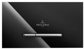 VILLEROY & BOCH Villeroy Boch ViConnect: M300 ovládací tlačítko k WC, Glass Glossy Black, 922160RB