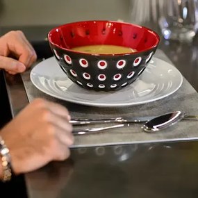 Guzzini LE MURRINE mísa černá, bílá, červená / Mísa / Akrylát / 3 Colo