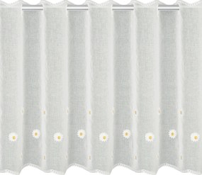 KRÁTKÁ ZÁCLONA NA POUTKÁCH BELLIS 150X70 CM KVĚTY