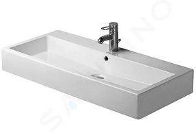 DURAVIT - Vero Umyvadlo nábytkové 1000x470 mm, s 1 otvorem pro baterii, s WonderGliss, alpská bílá (04541000271)