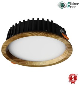 APLED - LED Podhledové RONDO WOODLINE LED/6W/230V 4000K pr. 15 cm jasan masiv
