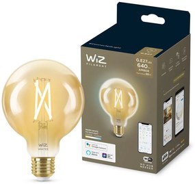 Wiz tunable white 8718699786793 inteligentní led designová žárovka e27 | 1x6,7w | 640lm | 2000-5000k - tvar globe