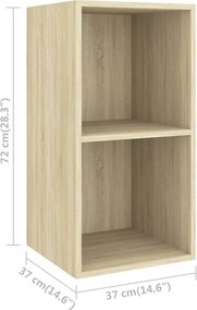 4dílný set TV skříněk dub sonoma kompozitní dřevo 3079766