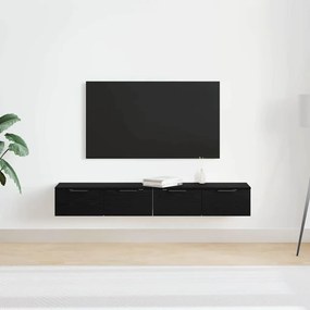 Nástěnná skříň 2 ks Černý dub 68 x 30 x 20 cm Kompozitní dřevo 3333074