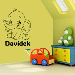 Samolepka Slůně se jménem