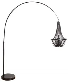 Noble Home Černá stojací lampa Royal 189-204 cm