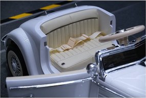 LEAN CARS Elektrické autíčko Mercedes 540K Premium LED MP3 bílé