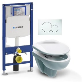 Geberit - Set Duofix (modul, Sigma 01 bílá, Nova Pro klozet + sedátko) B1G