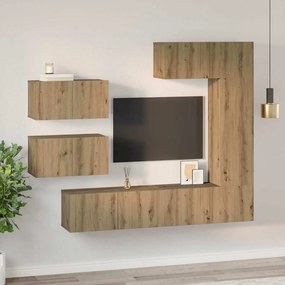 Sestava TV skříněk 6 ks Artisanový dub Kompozitní dřevo 3393248