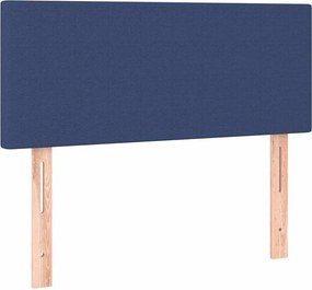 Box spring postel s matrací modrá 80x200 cm textil 3126603