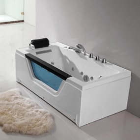 BPS-koupelny Hydromasážní vířivá vana Gomera 983C 162x75 s ohřevem vody