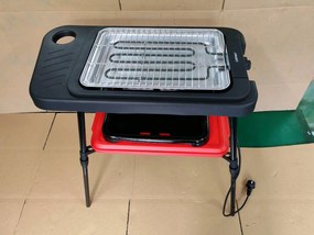 Costway 2 v 1 Elektrický gril 2000 W volně stojící gril s dvojitými grilovacími