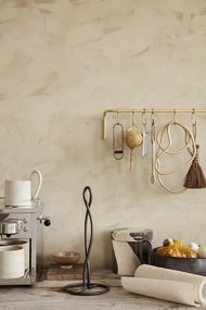 Ferm Living Držák na kuchyňské utěrky Curvature, black brass