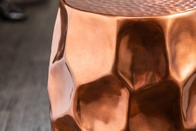 Měděný hliníkový odkládací stolek Hammop Organic, 30 cm