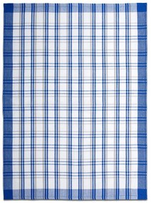Tegatex Utěrka bavlna 3 ks - tradiční káro modrá 50*70 cm
