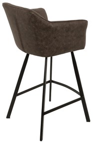 Barová židle LAVIO, taupe / hnědá