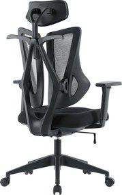 Ergonomická kancelářská židle AVENTO - šedá síťovina