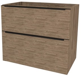 Mereo Mereo, Mailo, koupelnová skříňka 81 cm, černé madlo, Multidecor, CN591SBDRH1