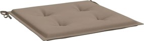 Podušky na zahradní židli 2 ks taupe 40x40x3 cm látka oxford 314019