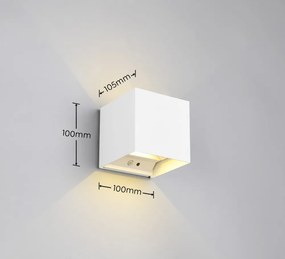 LED nástěnné venkovní svítidlo se senzorem pohybu (výška 10,5 cm) Talent – Reality