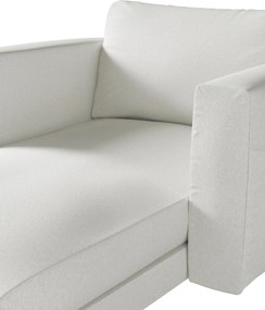 Potah na IKEA Norsborg šezlong s loketními opěrkami barva krémová látka pletený vzor