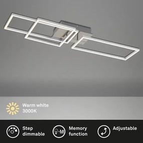 LED Stmívatelné stropní svítidlo LED/42W/230V 3000K matný chrom