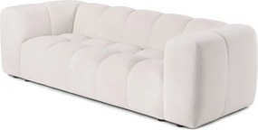 Krémová sametová pohovka 225 cm Cube - II. jakost – Bonami Selection