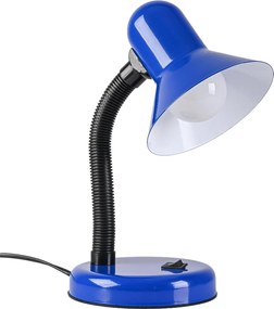 Stolní lampa Mentor, 1x modré stínítko, bl