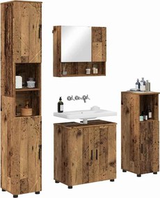 Sada koupelnového nábytku 4 ks Staré dřevo 61 x 35 x 64 cm 3392971