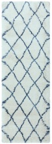 Tribeca Design Kusový koberec Bardie Cream Blue běhoun Rozměry: 80x240 cm