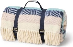 Pikniková vlněná deka Polo Seashore Stripe, 183x150 cm Tweedmill