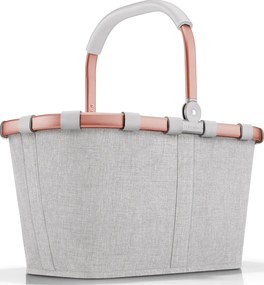 Košík Carrybag Frame Twist Sky Rose světlý šedý