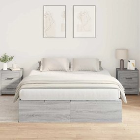 Rám postele s úložným prostorem Šedá Sonoma 140 x 200 cm 3335378