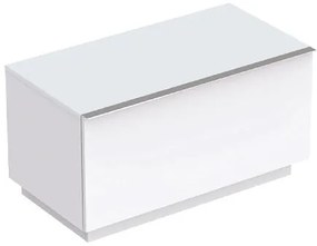 Geberit iCon - Boční skříňka 890x472 mm se zásuvkou, matná bílá 841090000