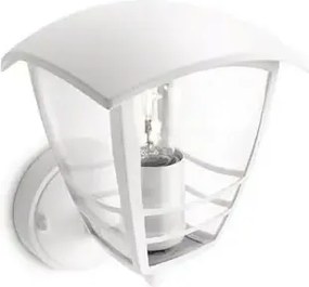 Philips Creek 60W se spodním ramenem bílá  / venkovní svítidlo / bez z