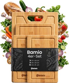 Sada 4 ks krájecí prkénko Bamio V2 – přírodní