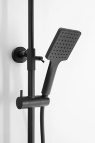 Sapho Spy teleskopický sprchový sloup s termostatickou baterií, černá KJ639