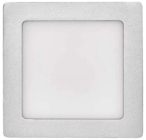 LED panel 170 × 170, čtvercový přisazený stříbrná., 12W neut.b. 71282