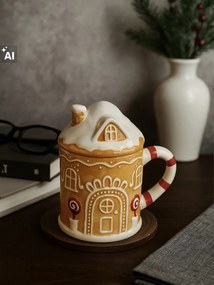 Sinsay - Hrnek s vánočním motivem - béžová