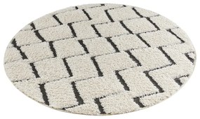 Béžovo-černý koberec Mint Rugs Handira, ⌀ 160 cm