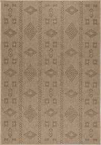 Ayyildiz, Běhoun Dhaka 8711 Black, 80x250, hnědá, chodba / předsíň