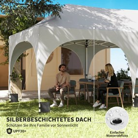 3 x 6 m pop-up pavilon s bočními stěnami, 6 pytlů s pískem, výškově nastavitelná střecha, stan pro zahradní párty s přepravní taškou