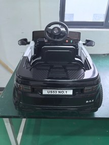 AIYAPLAY policejní elektrické auto pro děti 12 V, dálkové ovládání, černé