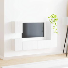 Sestava TV skříněk 4 ks Bílá Kompozitní dřevo 3409024