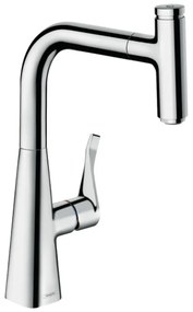 Hansgrohe Metris Select - Páková kuchyňská baterie 240 s odnímatelným výtokem, chrom 14857000