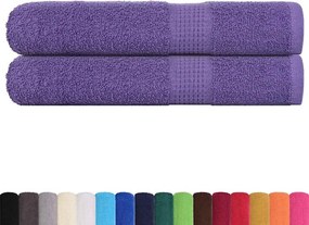 Ručníky FROGN 2 ks fialové 100x200 cm 360 g/m² 136890