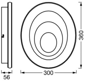 Ledvance - LED Stropní svítidlo ORBIS SPIRAL LED/27W/230V