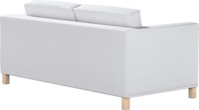 Potah na pohovku IKEA  Karlanda rozkládací, krátký barva bílá látka pletený vzor